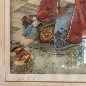 Handmade | Art | Wood Block Etching Little Mother By Willy Seiler Japan ...